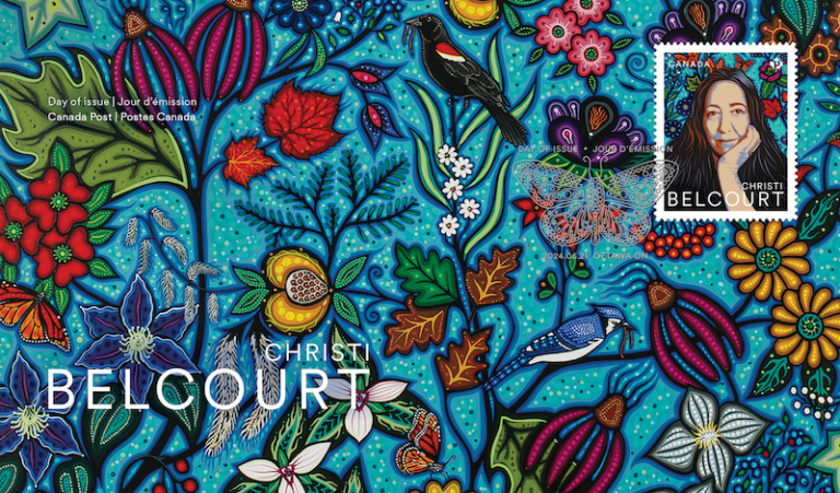Christie Belcourt, Indigenous artist, honoured with Canada Post stamp ...